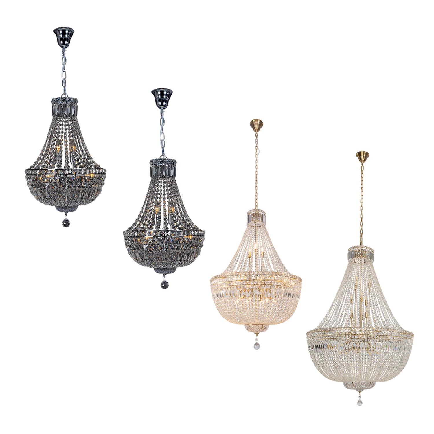 Lighting Inspirations Classique Chain Basket Chandelier in 5 Light, 6