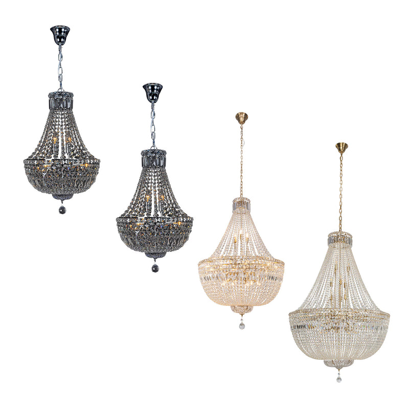 Lighting Inspirations Classique Chain Basket Chandelier in 5 Light, 6