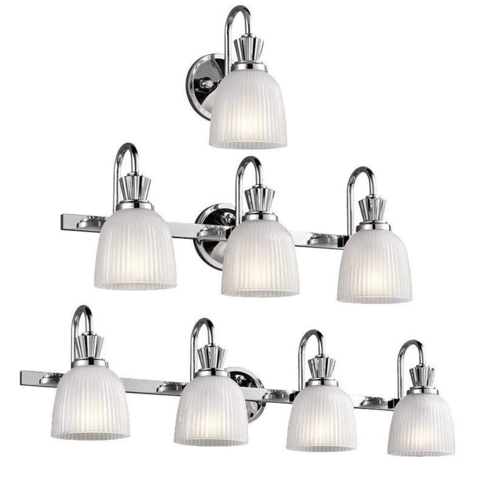 Elstead Cora /3Lt/4Lt Bathroom Wall Light LED G9 in Polished Chrome