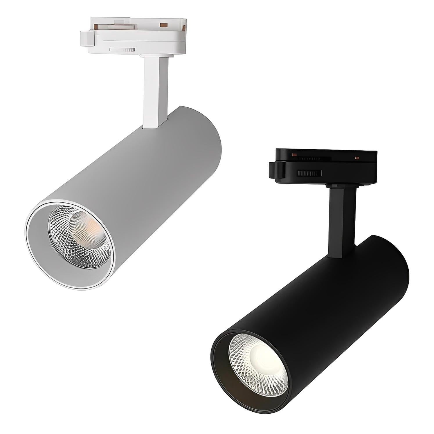 Flare 15w Single LED Track Head Spot Light CCT Dimmable in White or ...