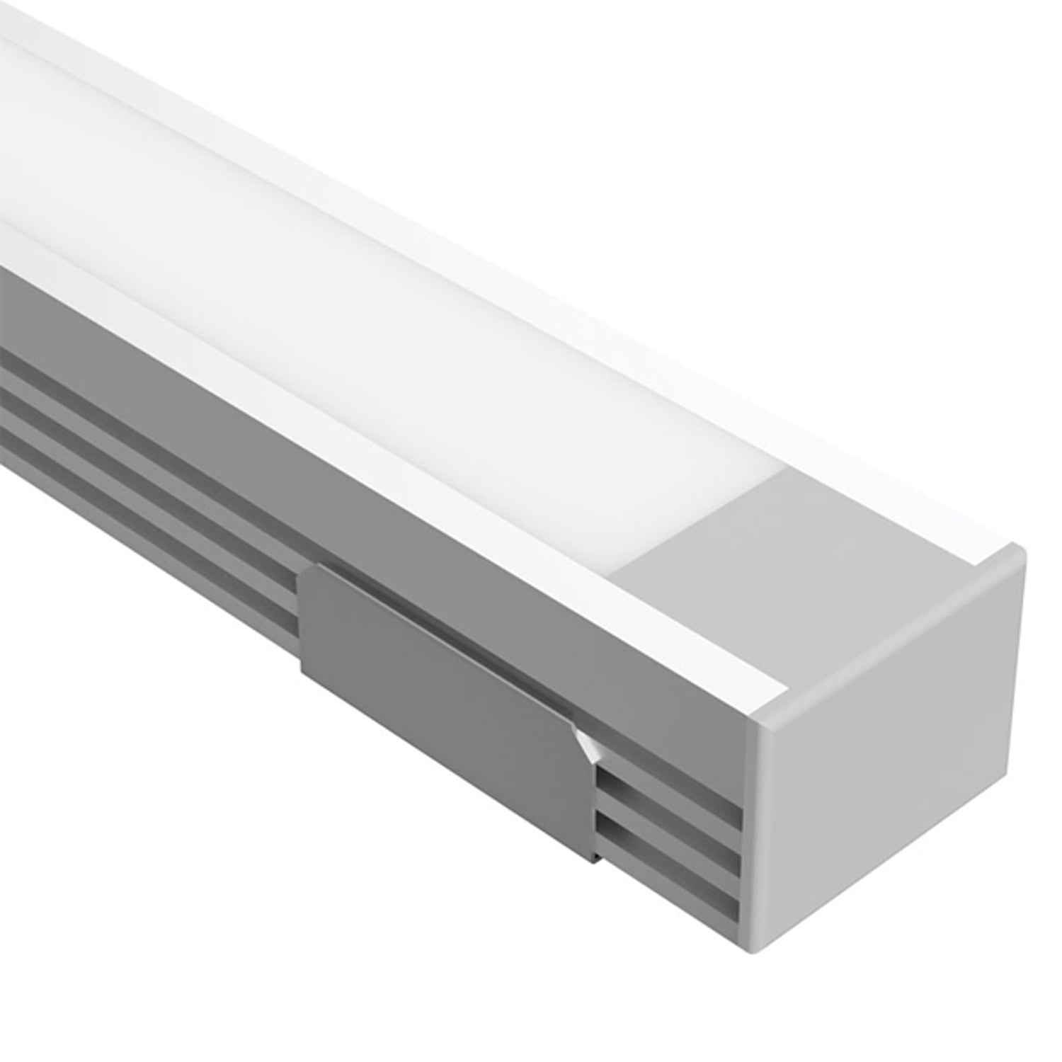16mm x 12mm LED Channel 470 Slim Surface/Recessed Profile in Silver ...