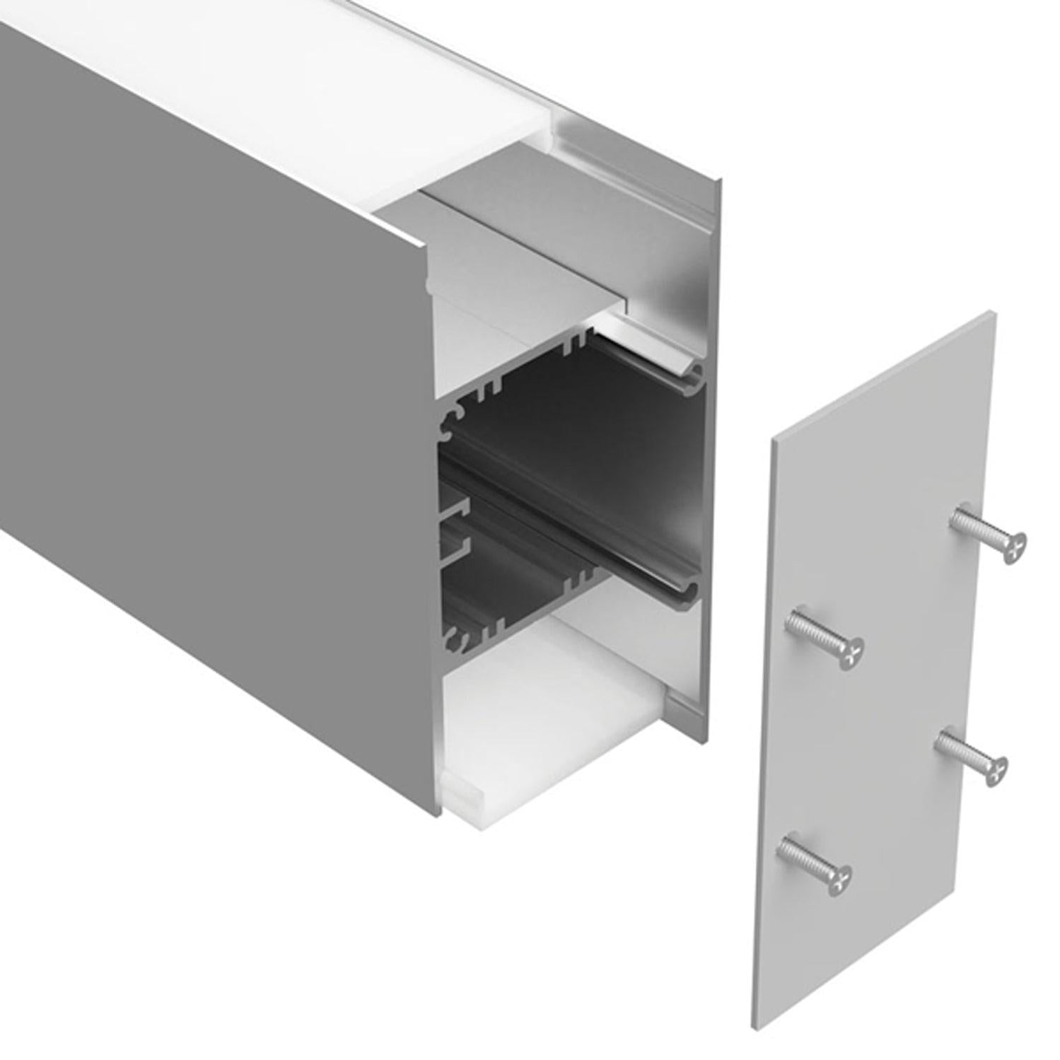 Acc. - LED Channel 610 End Cap in Silver - The Lighting Outlet NZ