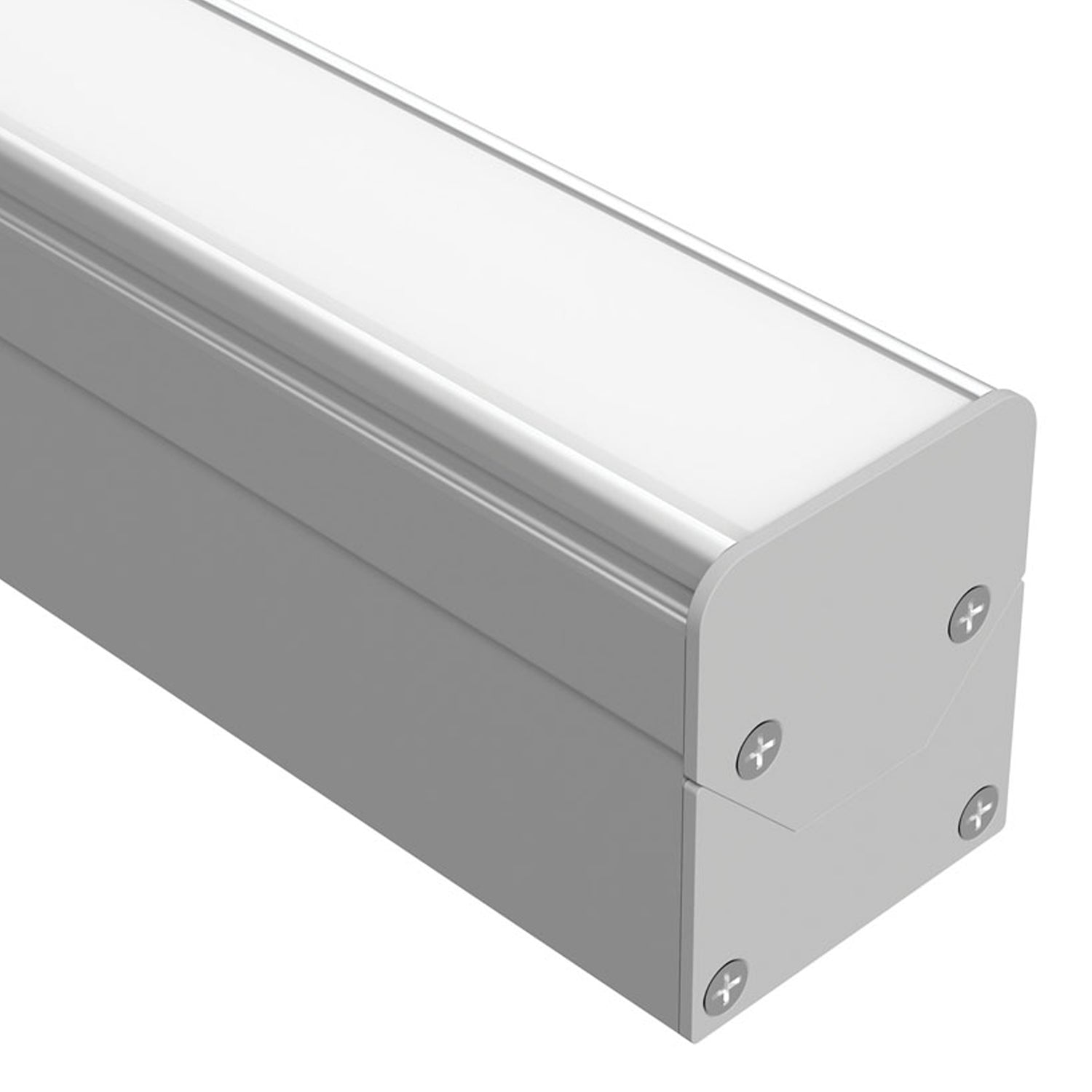 25mm x 35mm LED Channel 750 Surface Mount Profile in Silver - The ...
