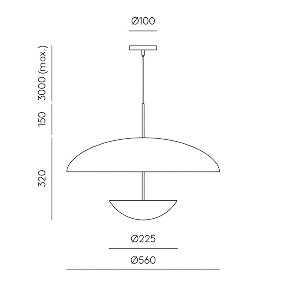 Ella Led Pendant Light In Matt Black/Matt Black Or Matt Black/Matt Bra - The Lighting Outlet NZ