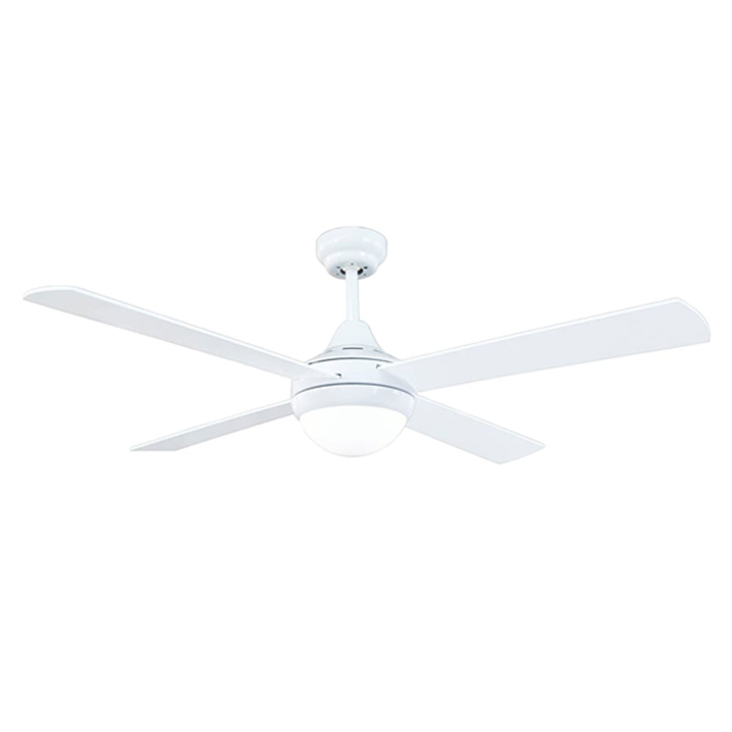 52" Tempo Plus Ac Ceiling Fan White With Light 22279/05R Brilliant Lig ...