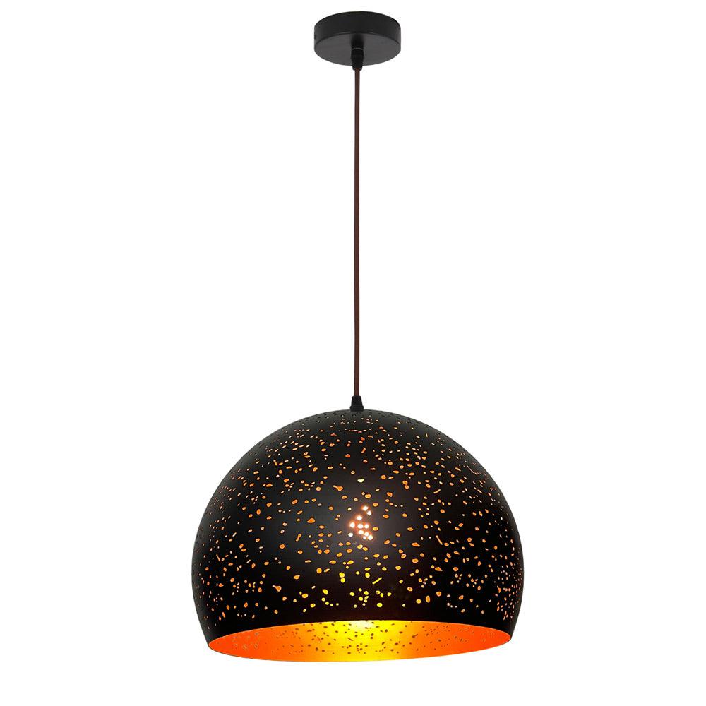 Celeste Pendant Light In Black Dome W/ Gold Interior (Ø350Mm) Cla Ligh ...