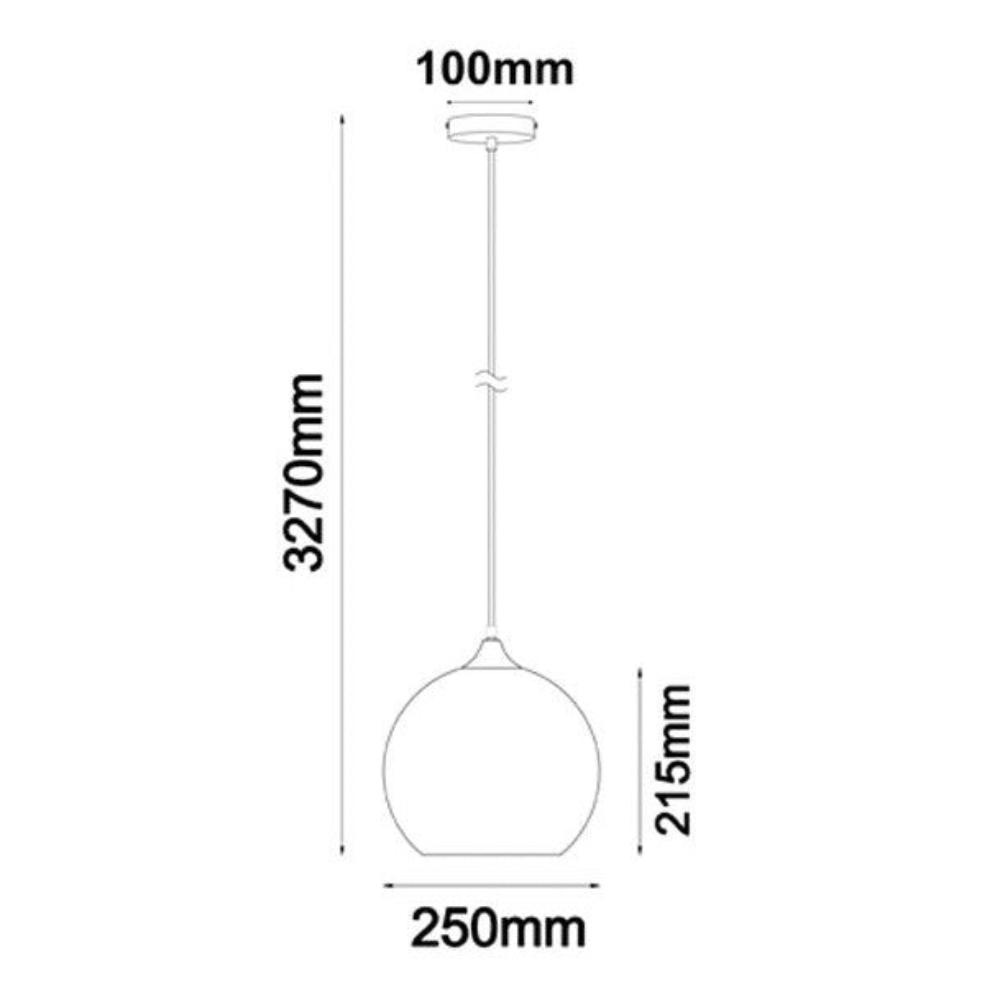 Chuva Series (Rain Drop) Smoke Black Glass Wine ø250mm CLA Lighting ...
