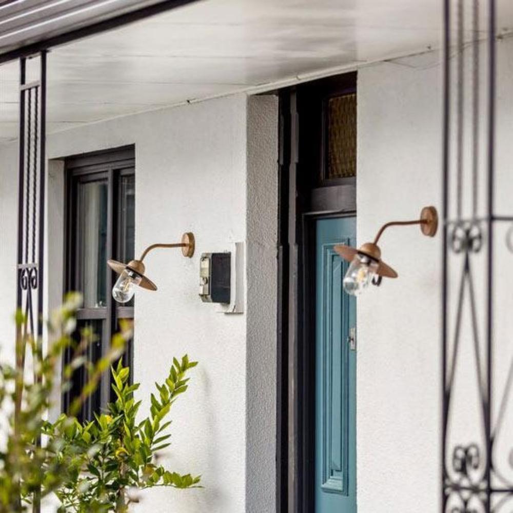 Deksel Outdoor Wall Light In Matt Aged Copper W/ Clear Glass Cla Light ...