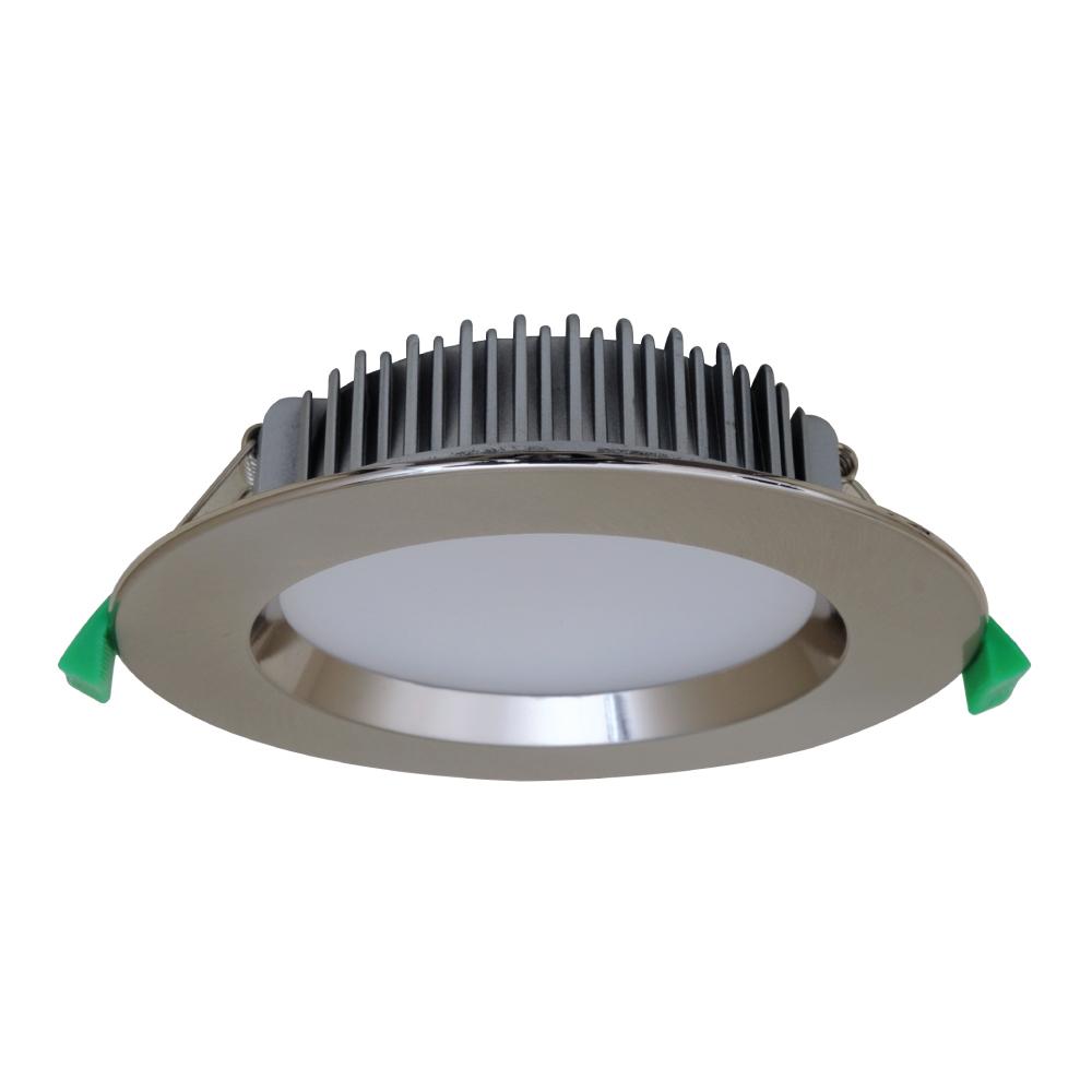 GEO15R - 160mm LED Downlight Front Face Retrofit in White or Brushed C ...