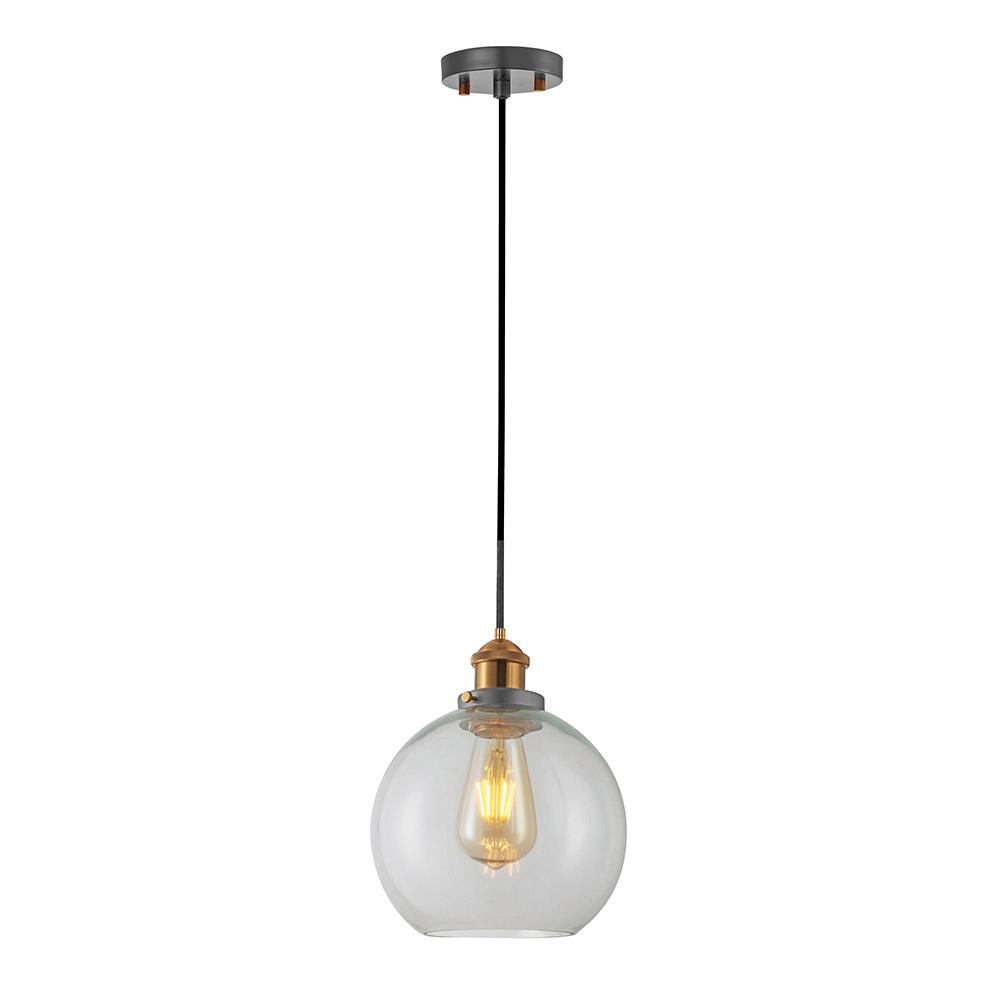Esther Pendant Light 1Lt In Brass & Gun Metal Eurotech - Kp199 - The ...