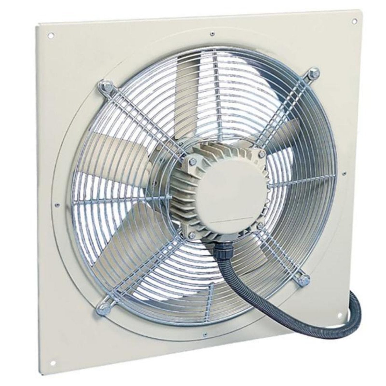 Compact 2000 Fans Wall Mounted Square Plate Axial 350mm 3 Phase Fantec ...