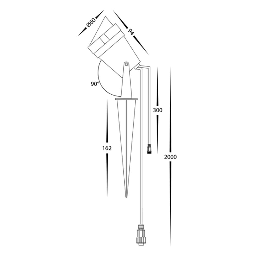 Spitze LED Garden Spike Light 3w RGBCW in Black Havit Lighting - HV142 ...