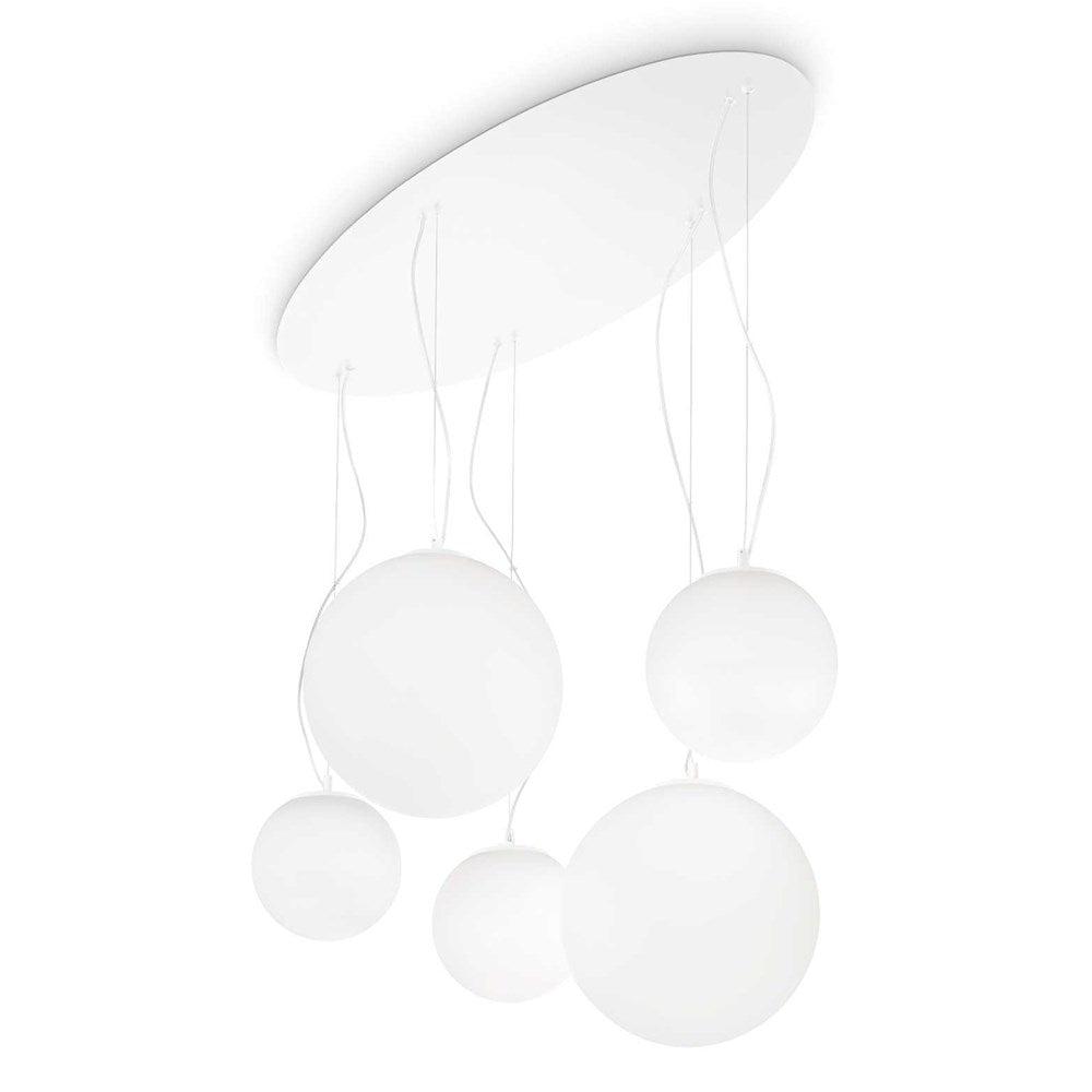 Mapa Pendant Light 5Lt in White - The Lighting Outlet NZ