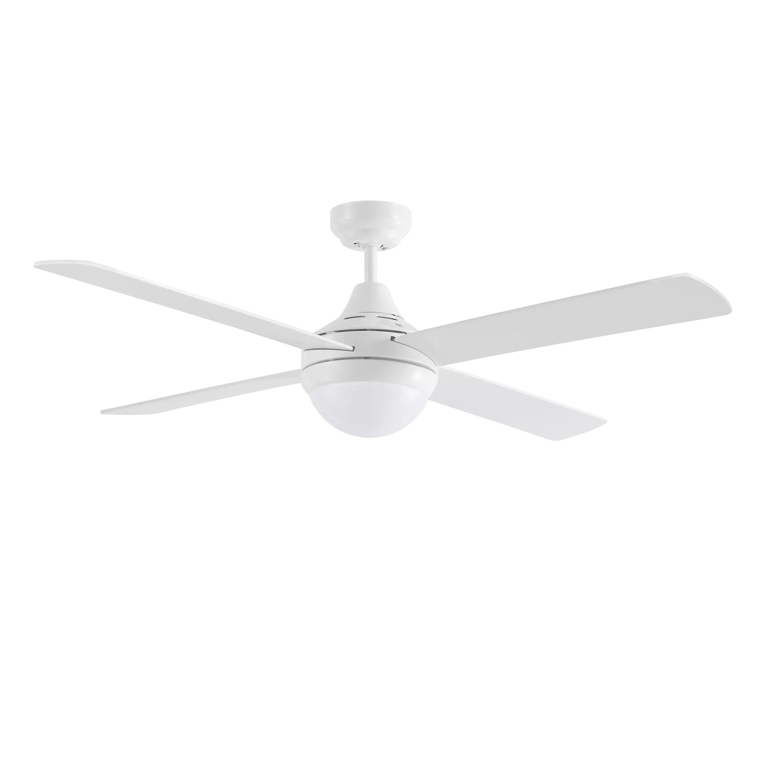 48″ (1220mm) Link AC Ceiling Fan With 2Lt & Wall Control in Matt Black ...