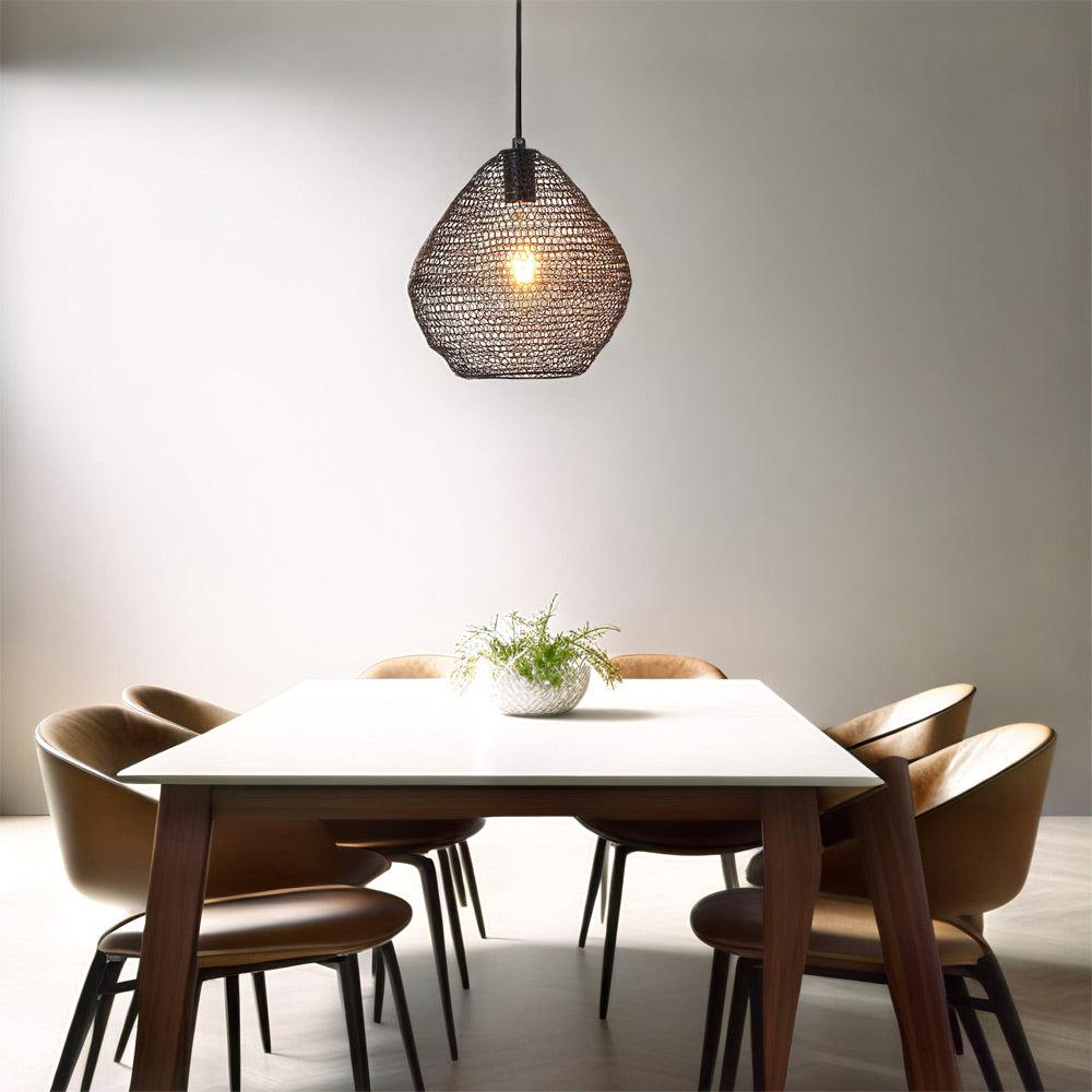 Mudag Pendant Light Medium In Black - The Lighting Outlet NZ