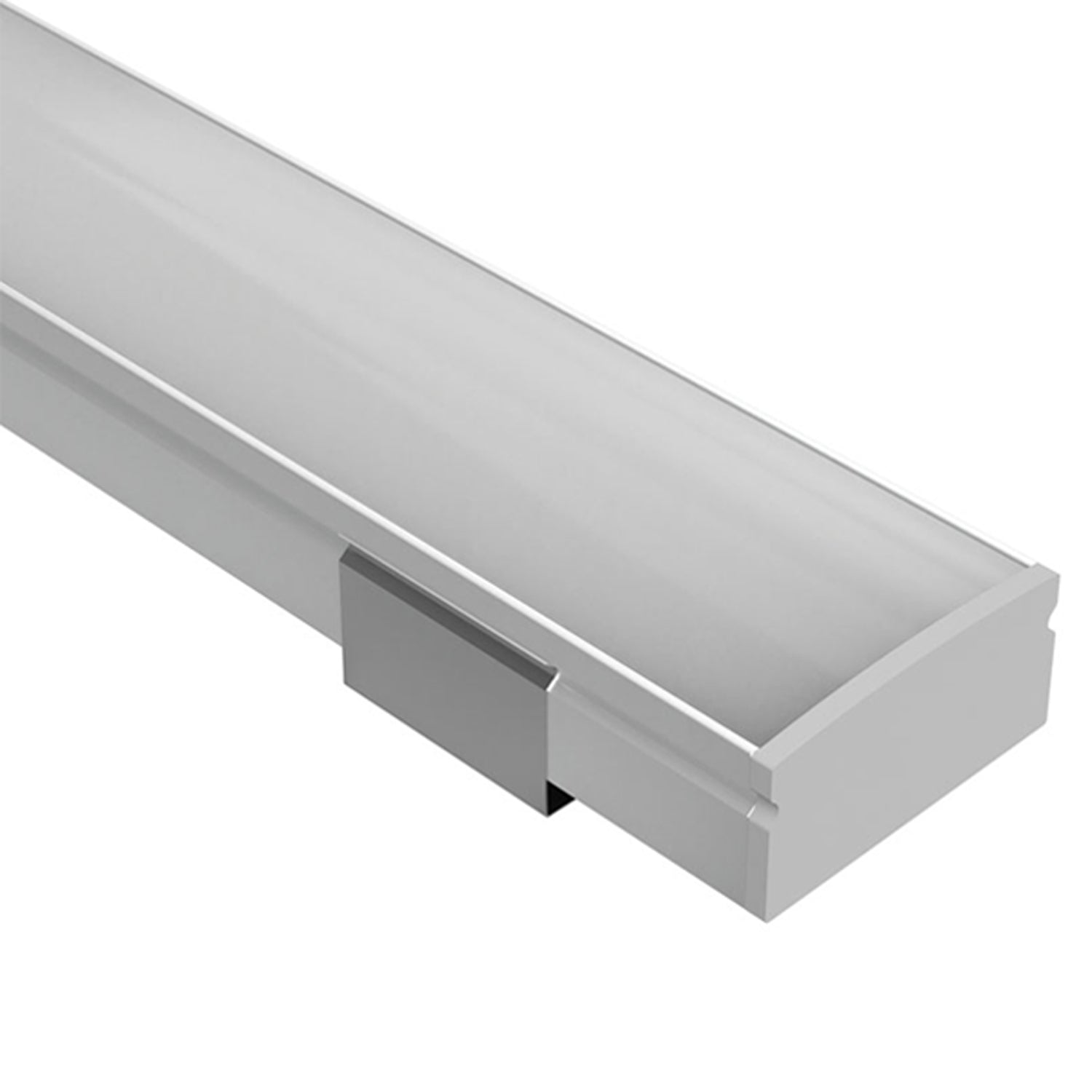 17mm x 9mm LED Channel 110 Slim Surface Mounted Profile in Black, Silv ...