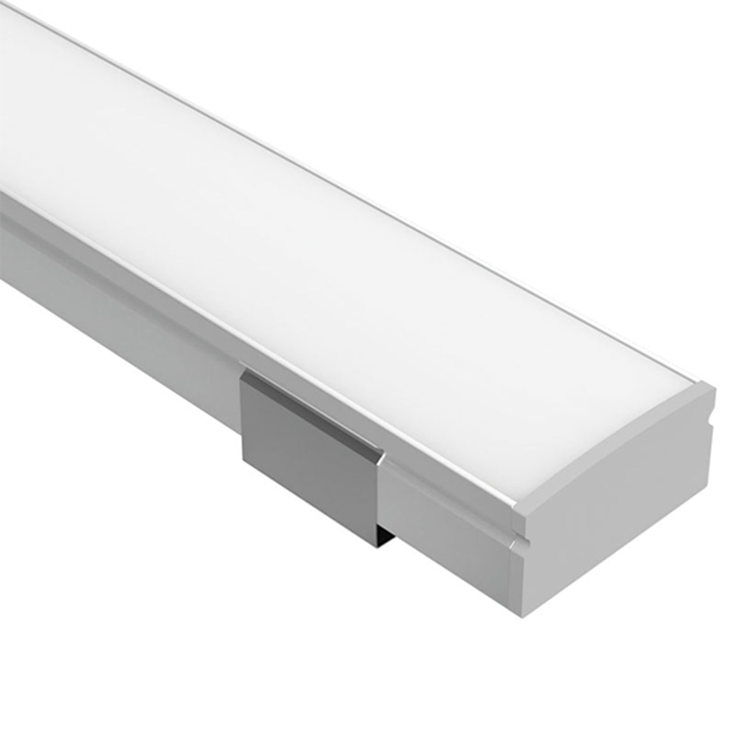 17mm x 9mm LED Channel 110 Slim Surface Mounted Profile in Black, Silv ...