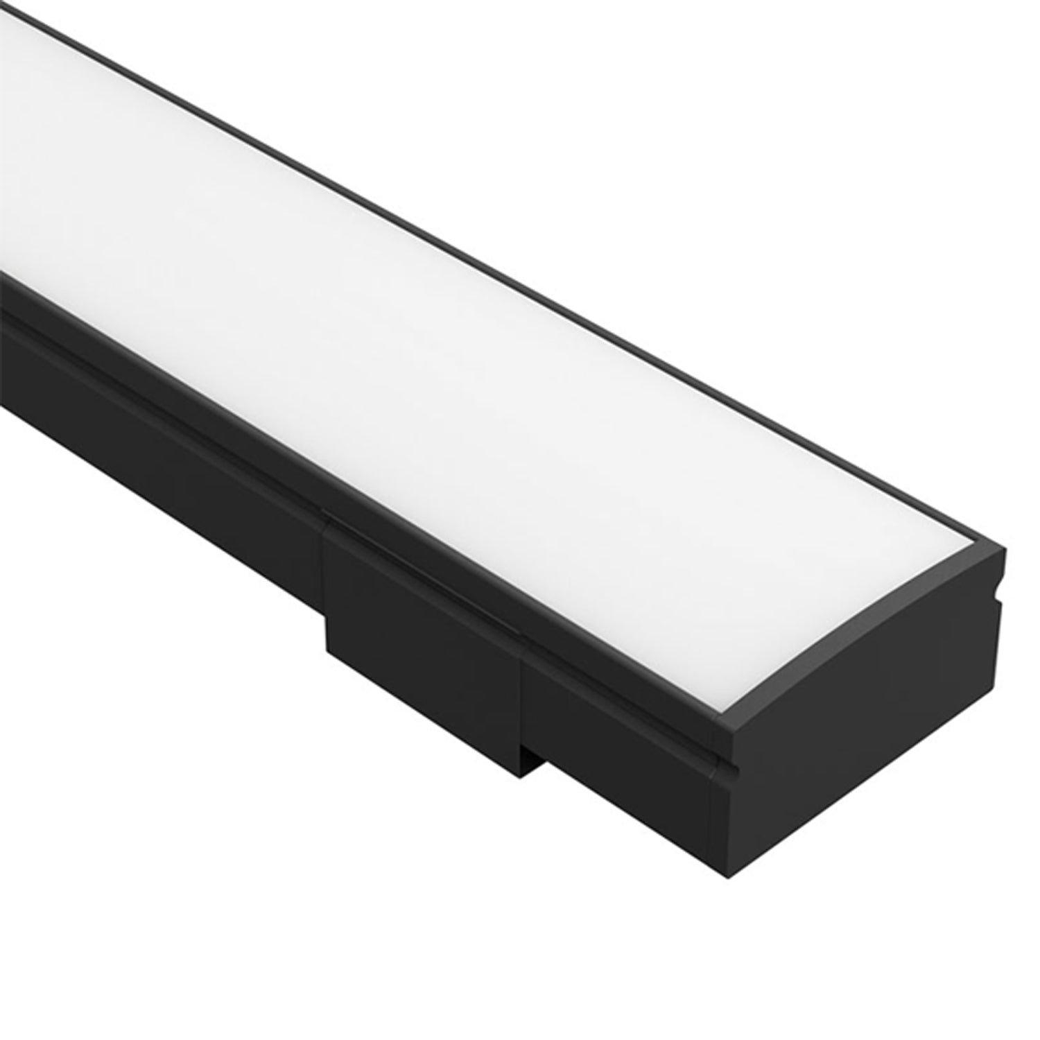 17mm x 9mm LED Channel 110 Slim Surface Mounted Profile in Black, Silv ...