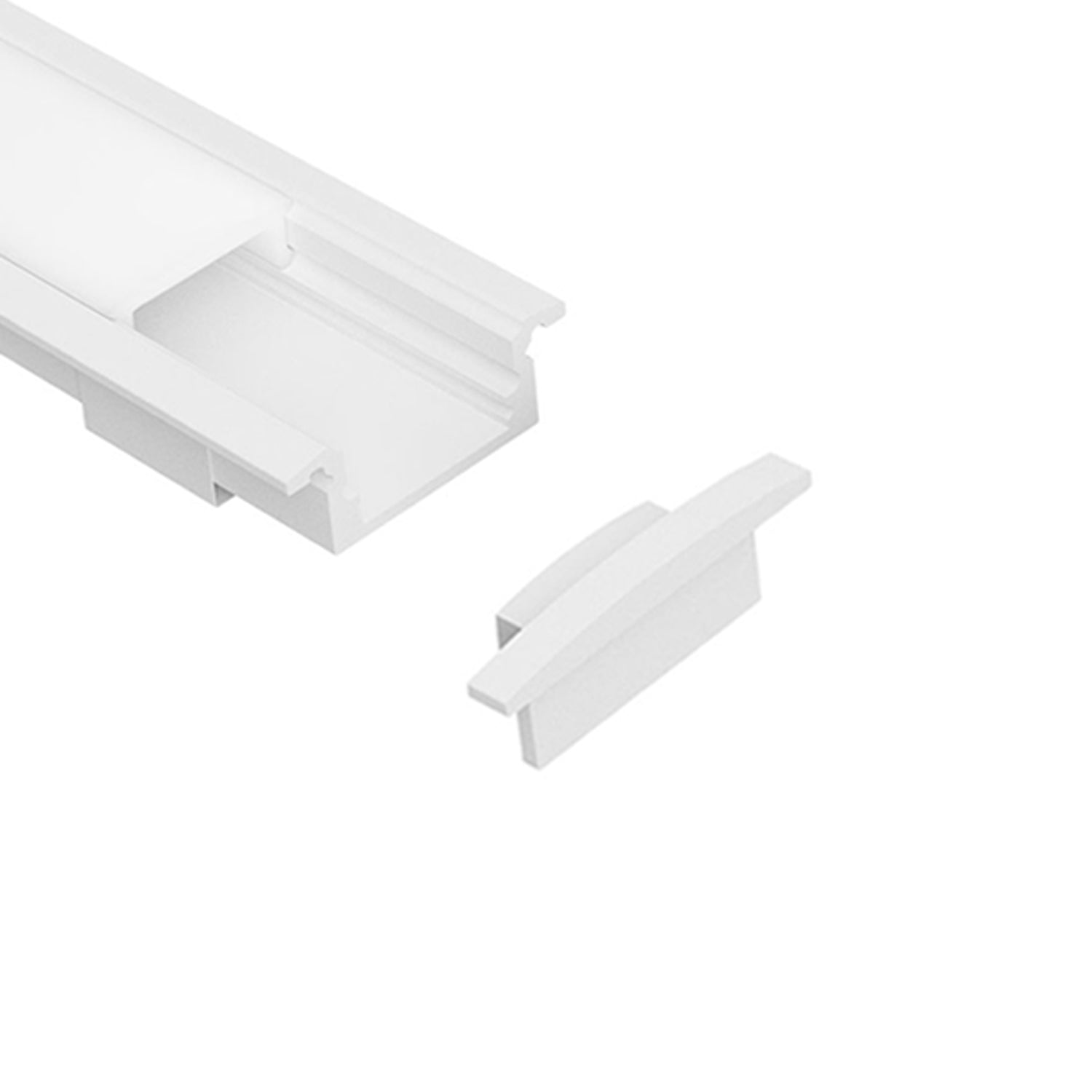 Acc. - LED Channel 120 End Caps in Black, Silver or White - The ...