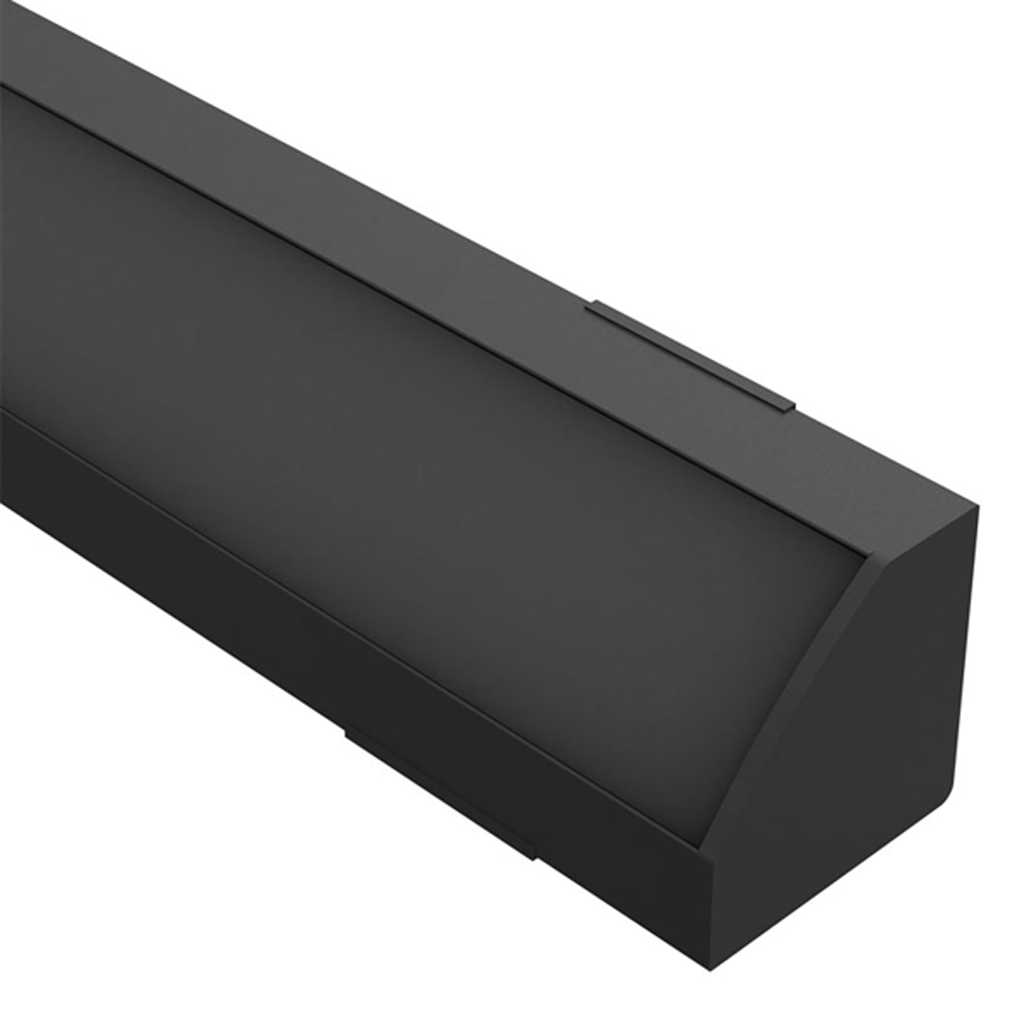 18mm x 18mm LED Channel 170 Medium Depth Corner Mount Profile in Black ...