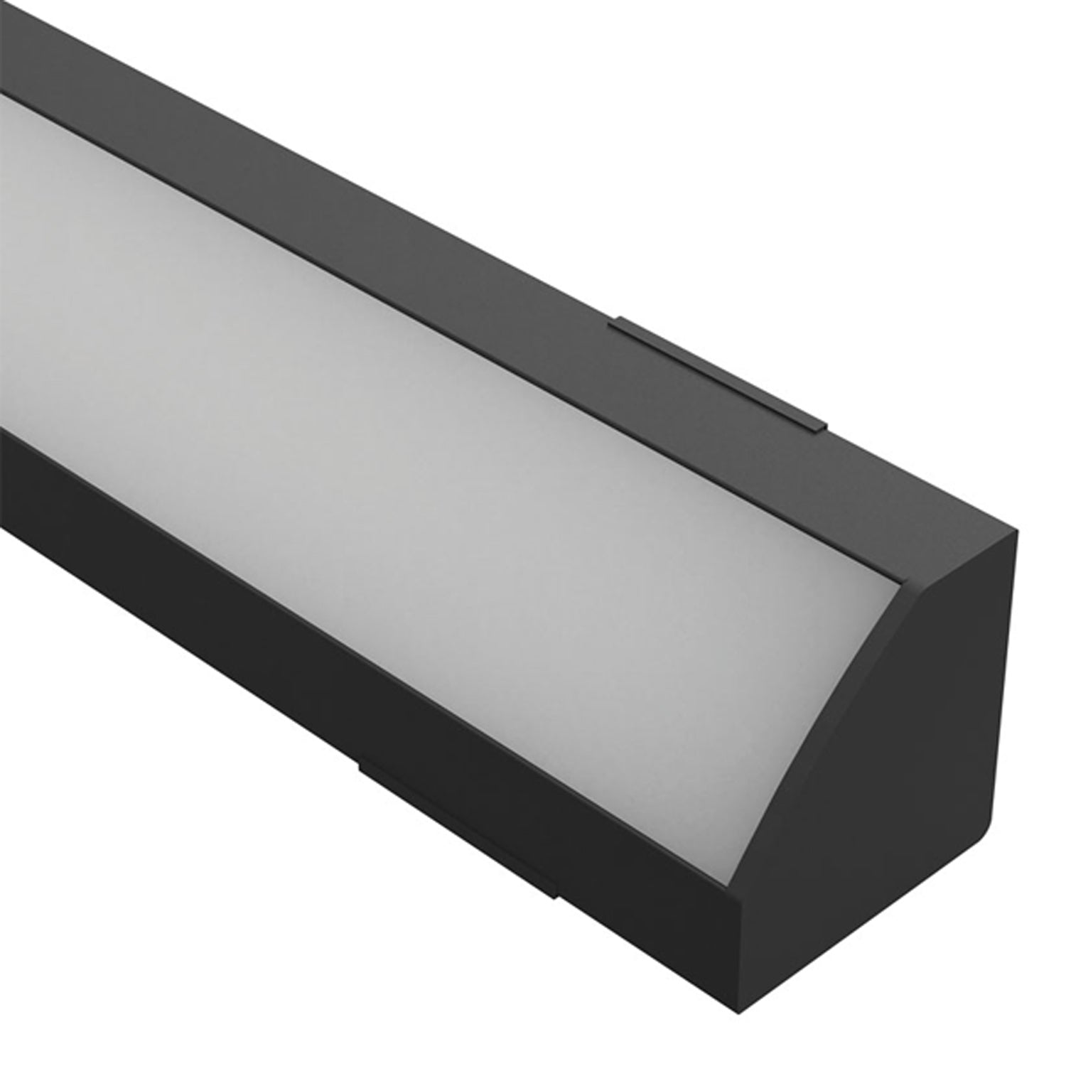 18mm x 18mm LED Channel 170 Medium Depth Corner Mount Profile in Black ...