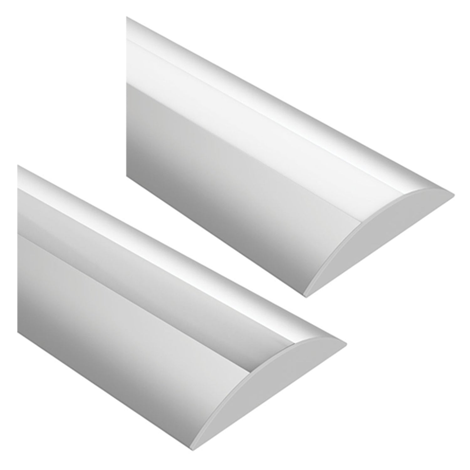 57mm x 12mm LED Channel 180 Slim Surface Mount Profile in Silver - The ...